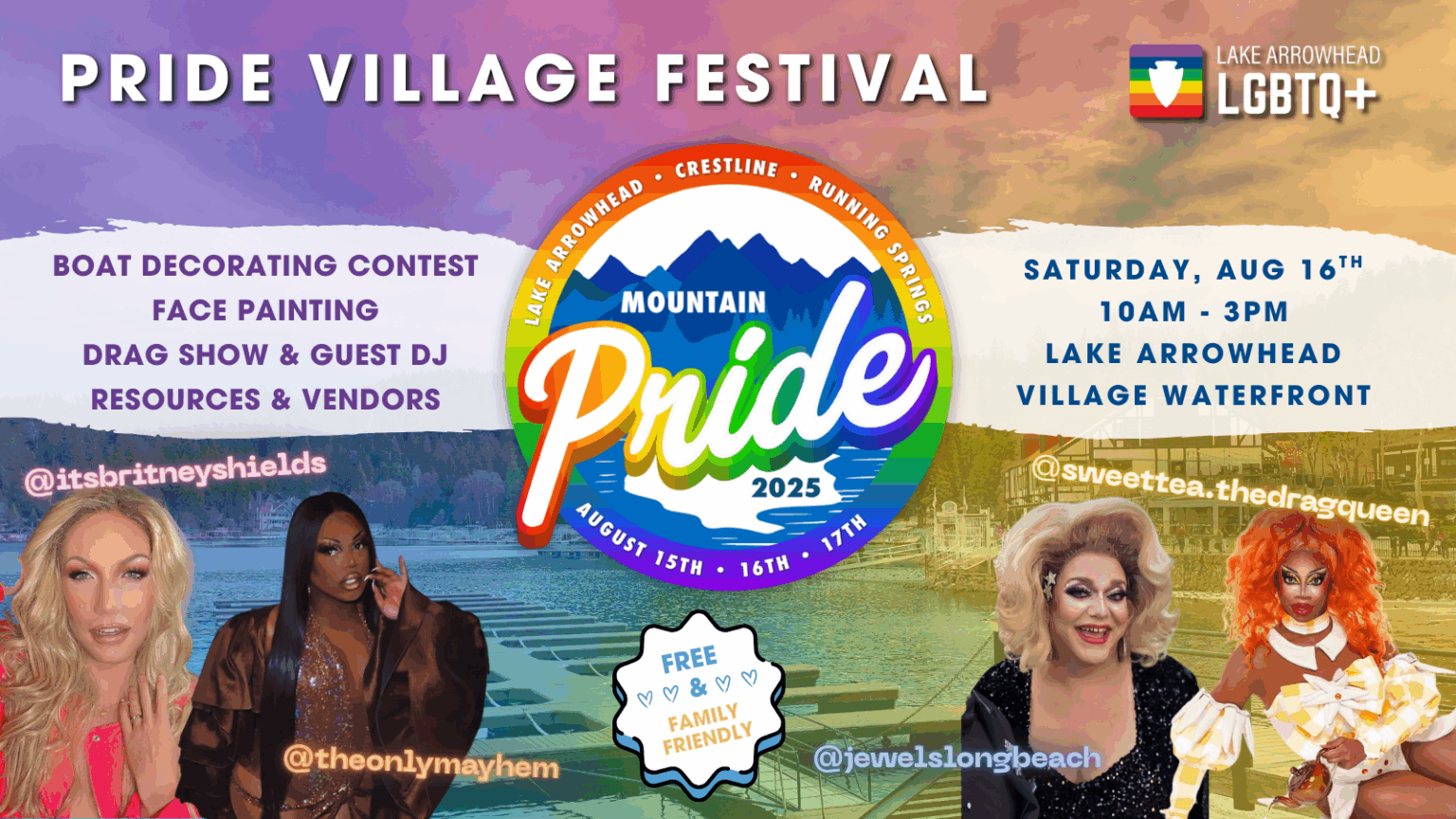 Pride Festival & Boat Decorating Contest | Lake Arrowhead LGBTQ+